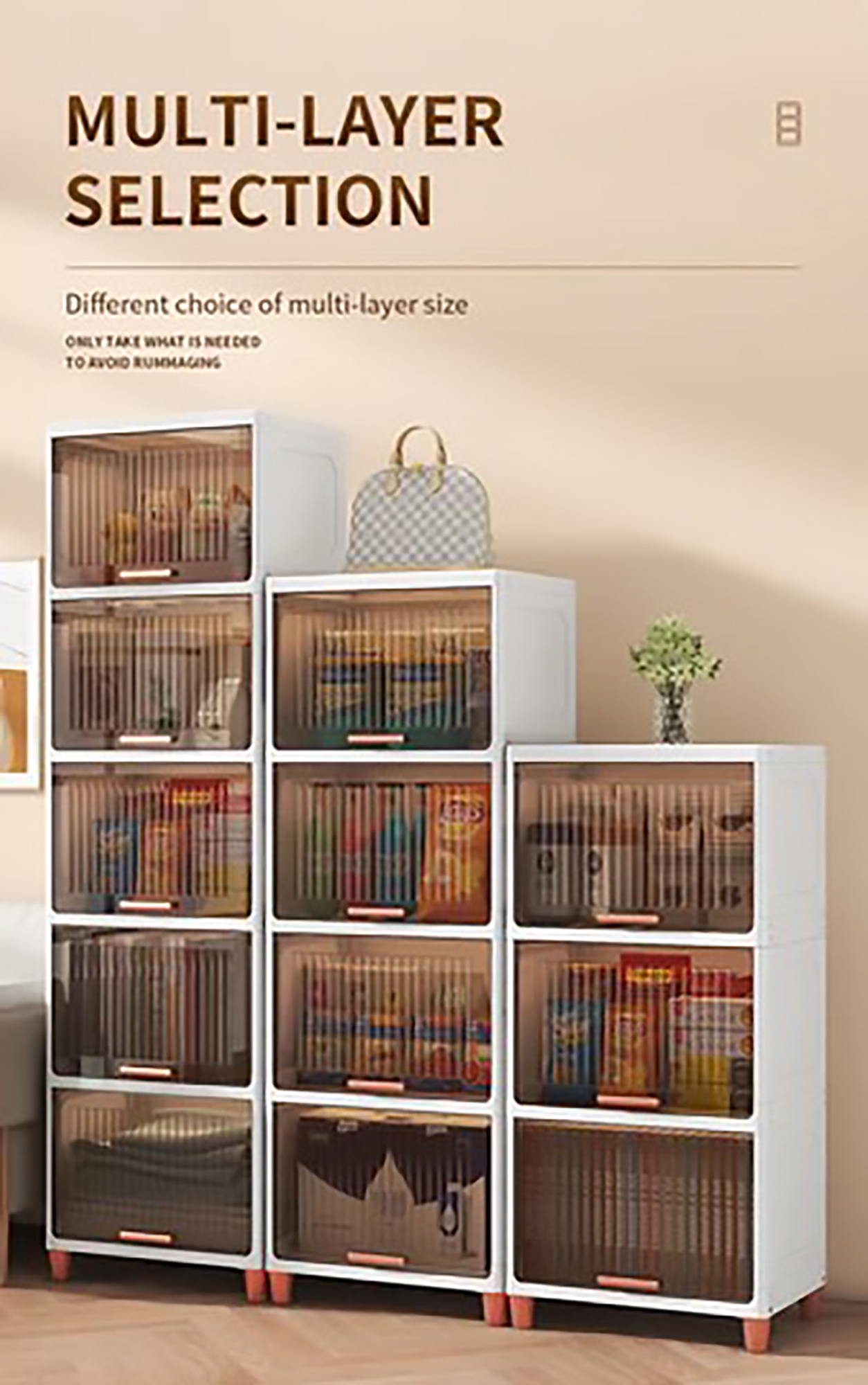INBOX Storage Bins,Folding Storage box Office Bedroom Baby Wardrobe ...