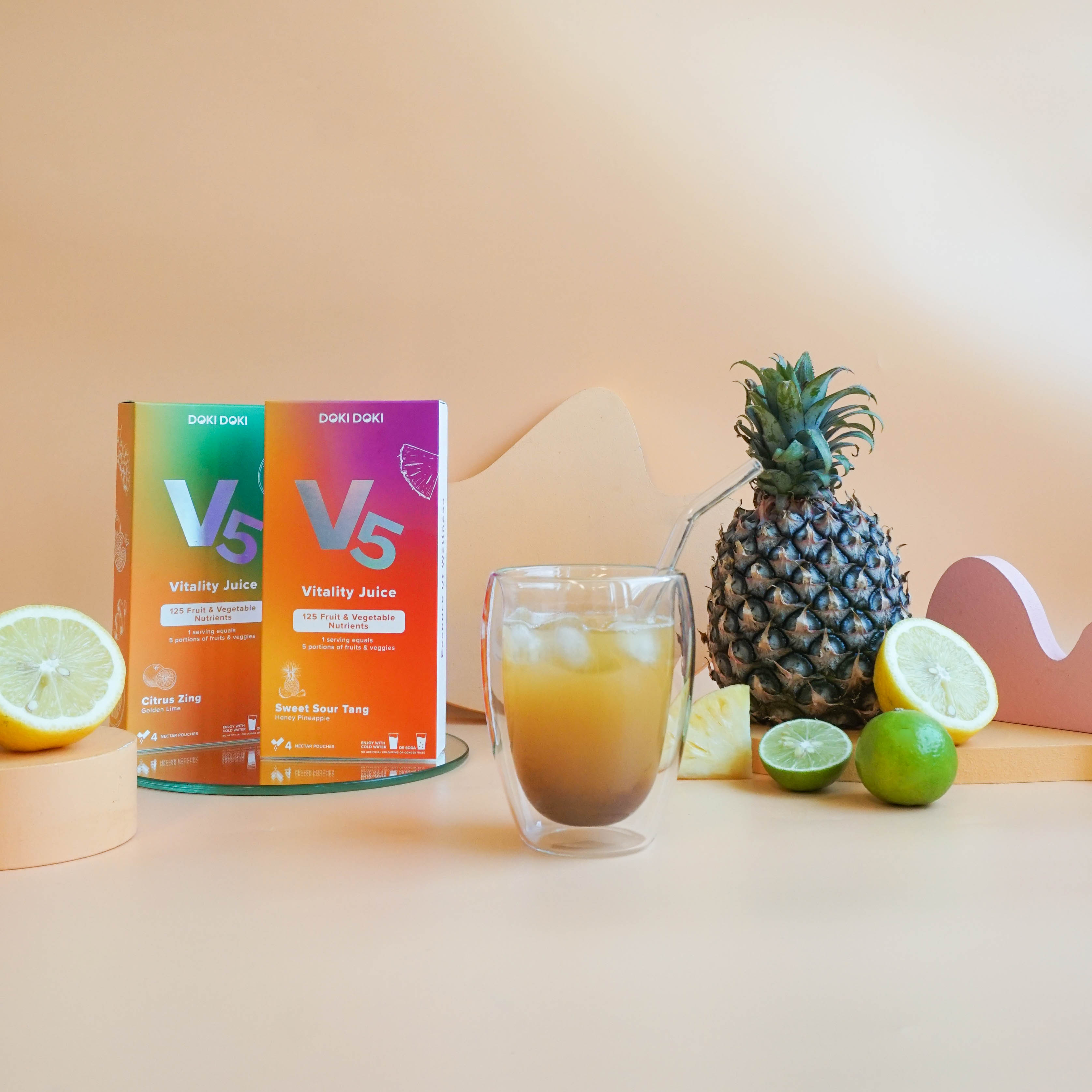 [V5 Citrus Zing] V5 Vitality Juice - DETOX with 125 Phytonutrients, 5 ...