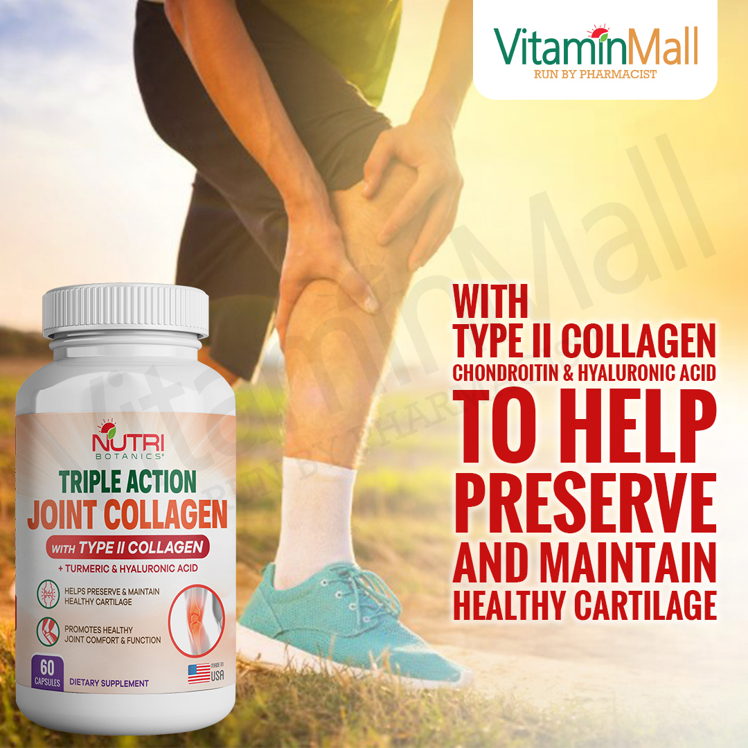 NB Joint Collagen Type 2 Supplement - Turmeric, Chondroitin, Hyaluronic ...