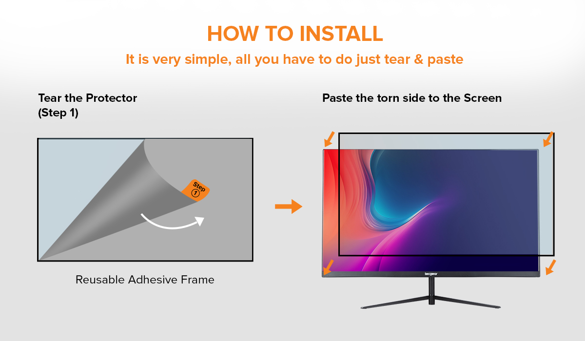 [Bulk Pack] Monitor Anti Blue Light Screen Protector, Anti Glare Screen ...