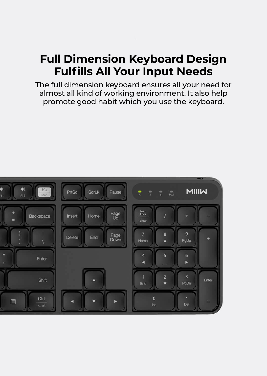 MIIIW Wireless Keyboard And Mouse Combo [ Windows MAC Compatible, 2 ...