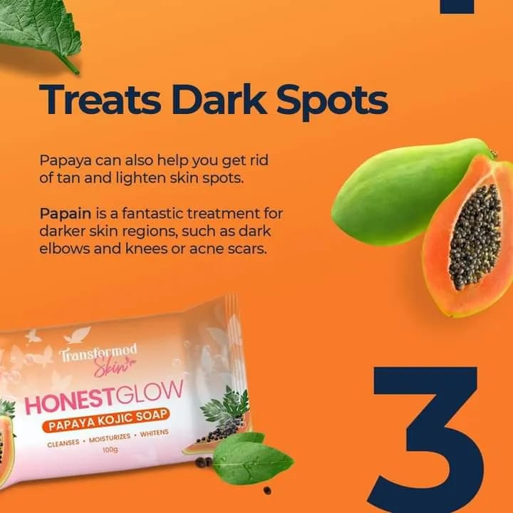 Honest Glow Kojic Papaya Soap by Transformed Skin, 70g -Filipino ...
