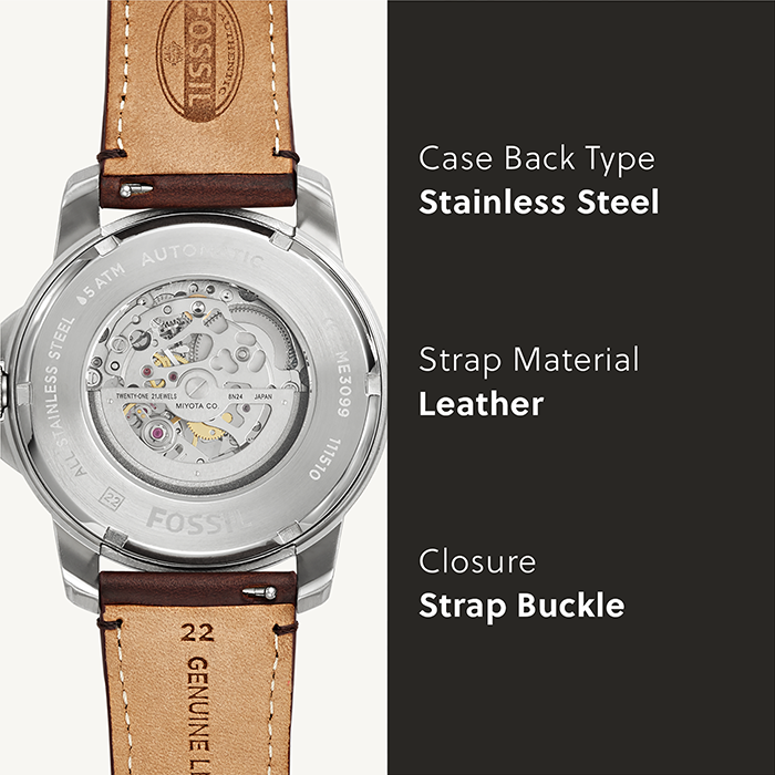 Fossil Grant Automatic Watch ME3099 | Shopee Singapore