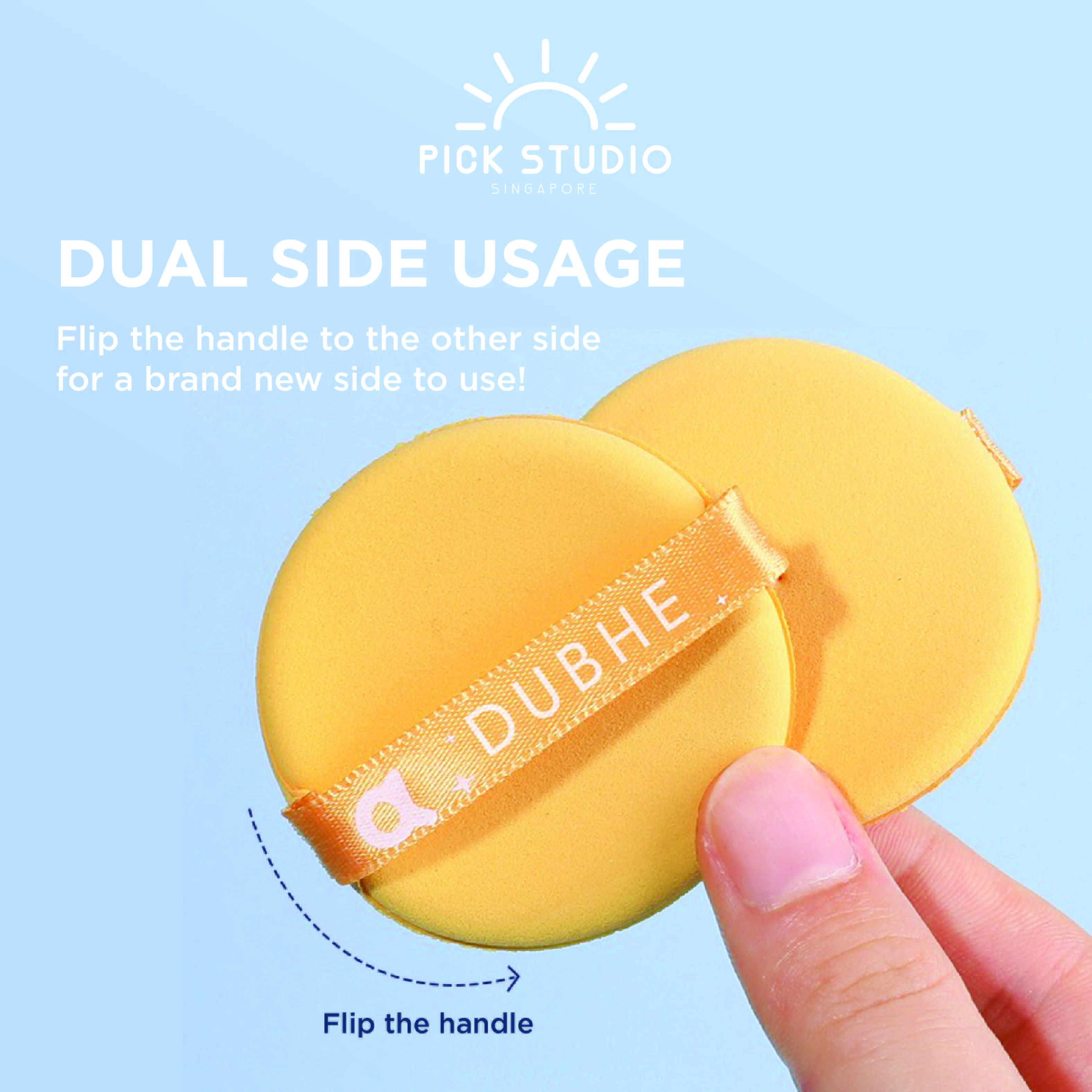 [SG READY STOCK] Dual Side Usage Air Cushion Make Up Puff / Powder ...