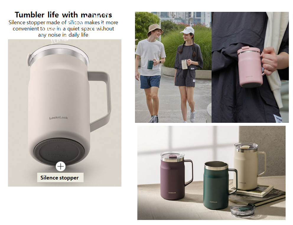 [LocknLock] Metro Colorful Coffee Tea Table Mug Thermal Thermos 600ml ...