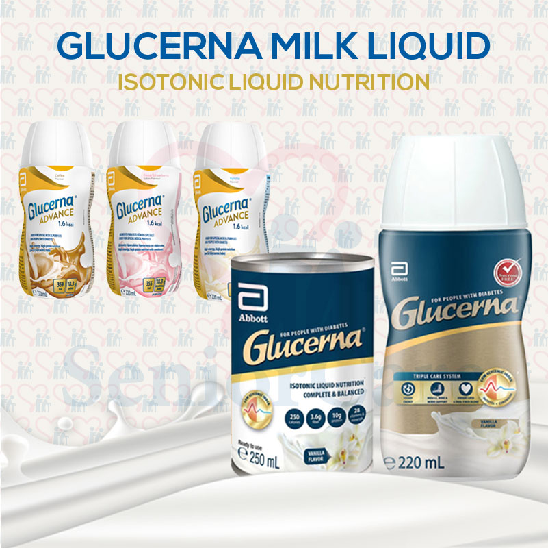 Glucerna Isotonic Nutrition Milk Liquid Low GI Diabetic Ready to Drink ...