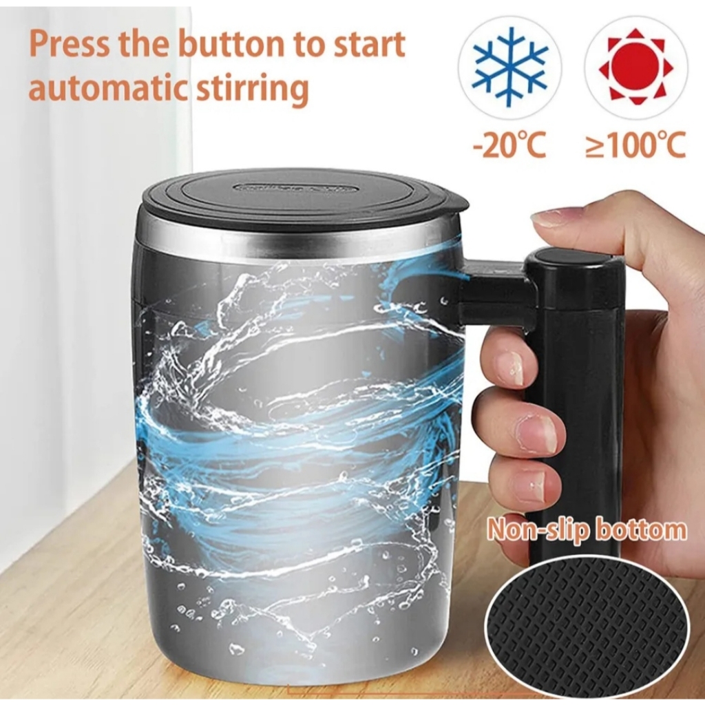 【HM】SG Coffee Cup Rechargeable Self Stirring Mug-Auto Magnetic Thermal ...