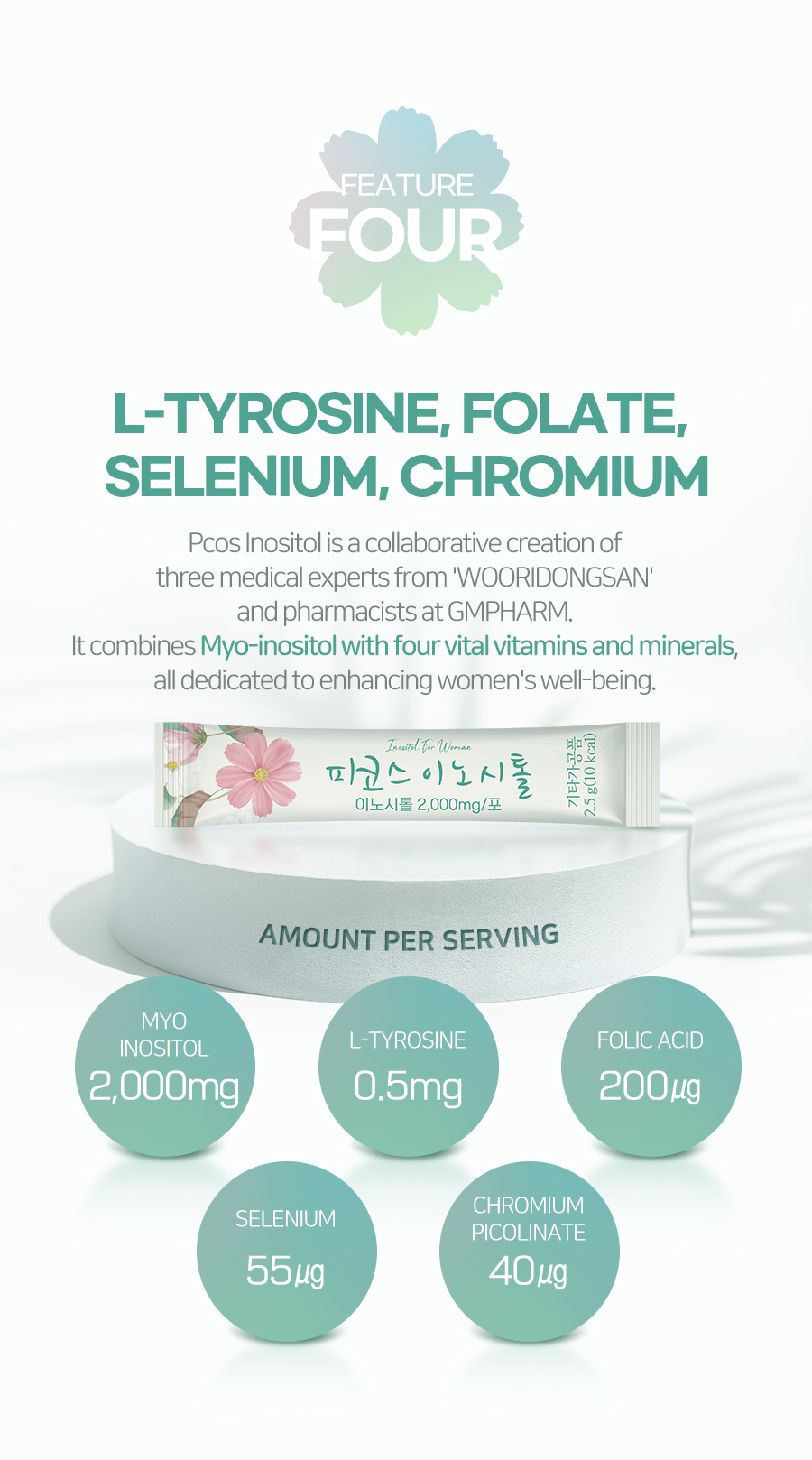 GMPHARM PCOS Inositol for Woman healthy ovarian and fertility support ...