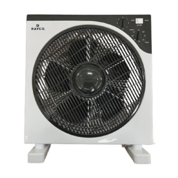 Rayco 12 Inch Louver Inch Box Fan RBF1112 With Timer Portable Desk Fan ...