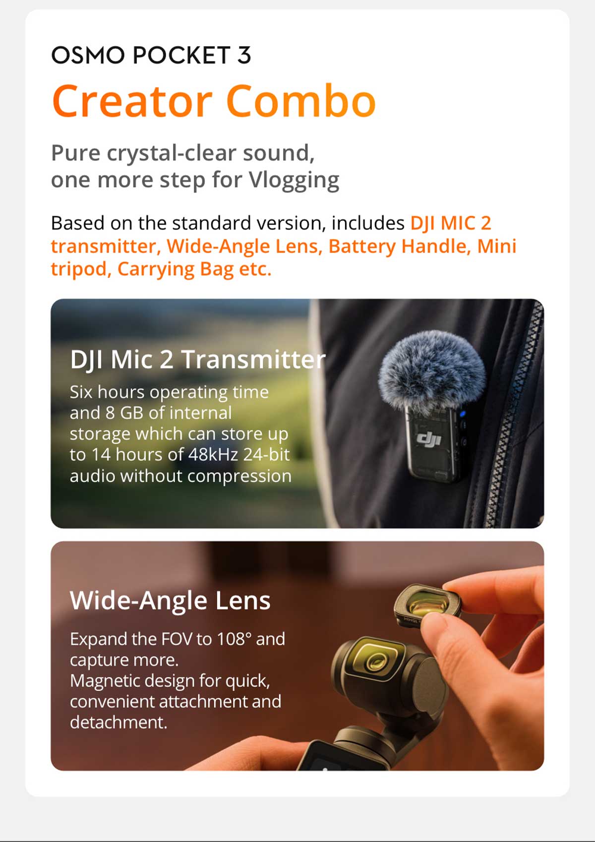 DJI Osmo Pocket 3 - Handheld | Pocket-Sized, Quick, Stable, Accurate ...