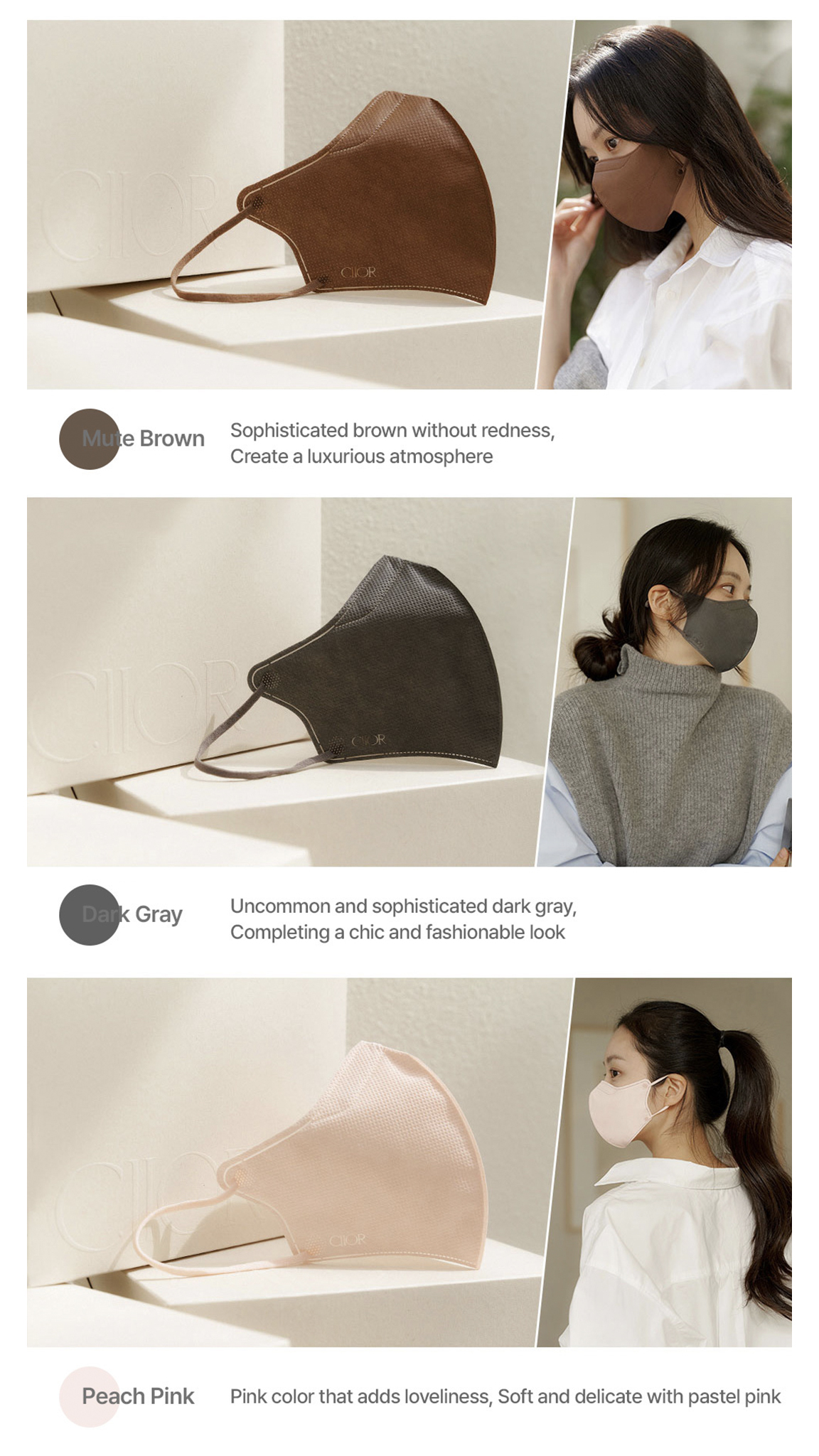 korea Maskers Prism V3 Ciior Lovesome Color kf94 face Mask | Shopee ...