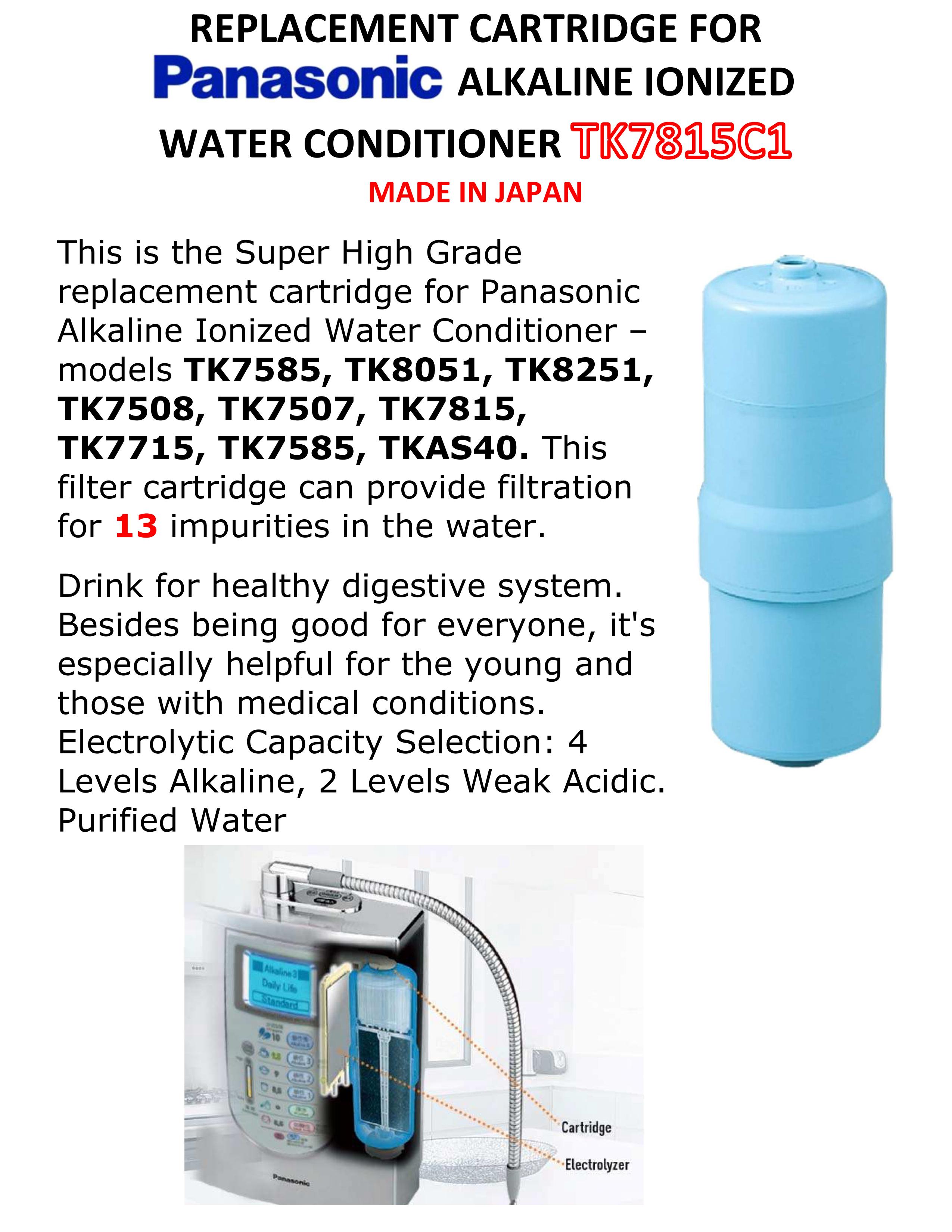 PANASONIC TK7815c1 cartridge for Panasonic Water Purifier. Product from ...