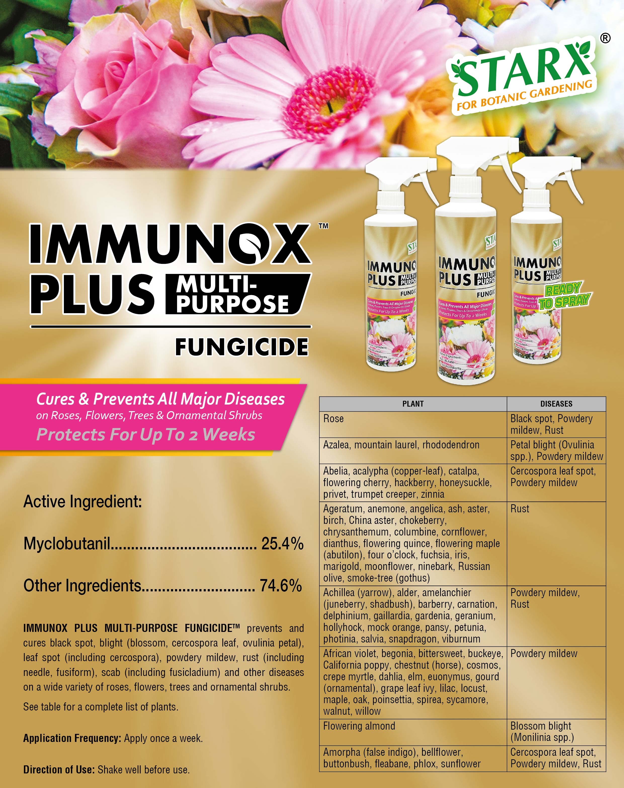 STARX 🇸🇬 | Immunox Multi-Purpose Fungicide (500ml) Ready To Spray ...