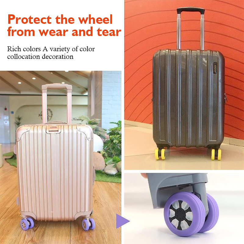 【SG Stock】Luggage Wheel Protector Rubber Ring Wheel Cover For 5.9-7.5cm ...