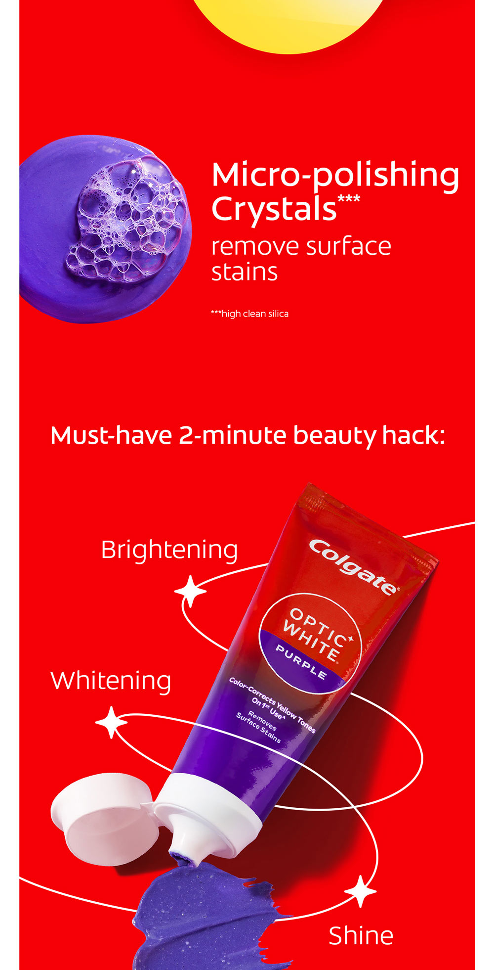 Colgate Optic White Purple Whitening Toothpaste 100g [Bundle of 2 ...