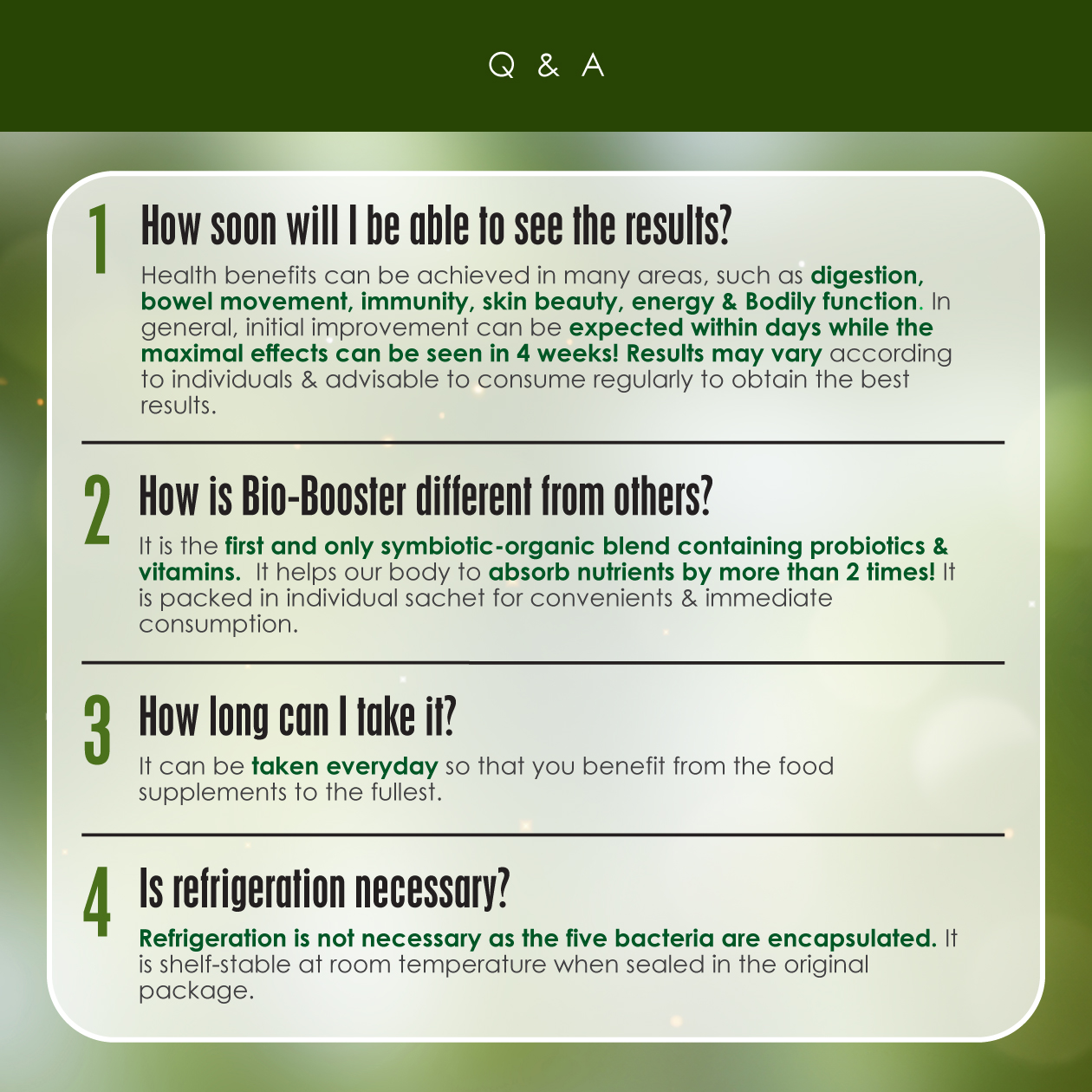 Kinohimitsu Bio-Booster Probiotics & Prebiotics Supplement Sachet 8g ...