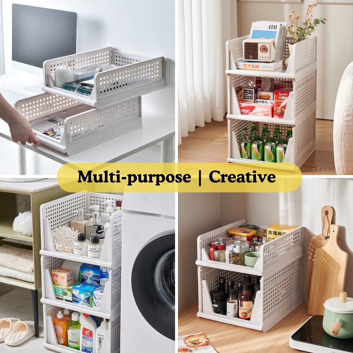 [SG] New Stackable Wardrobe Organizer Retractable Drawer Storage Multi ...