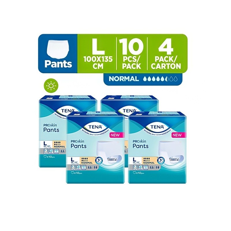 [Carton Sale] TENA PROskin Pants Normal Adult Diapers (M/L/XL) | Shopee Singapore