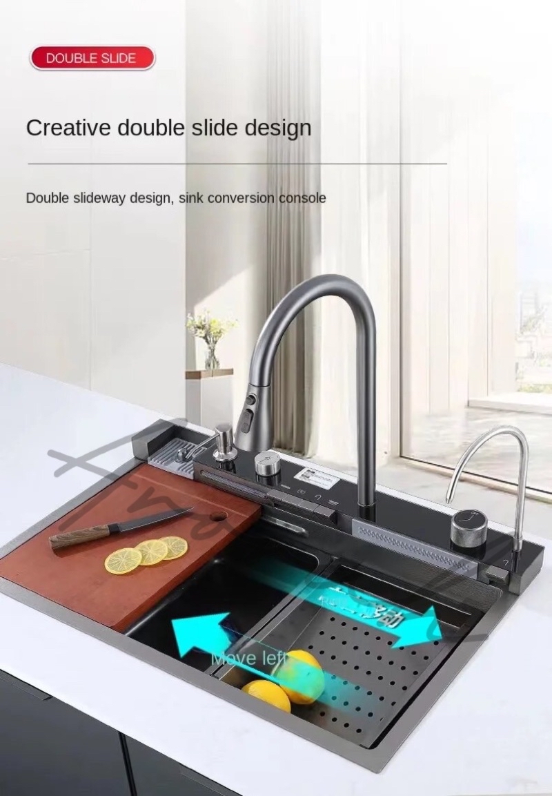 [ARORAH] Ready Stock Piano Key 1 Modern Waterfall Hydropower Kitchen ...