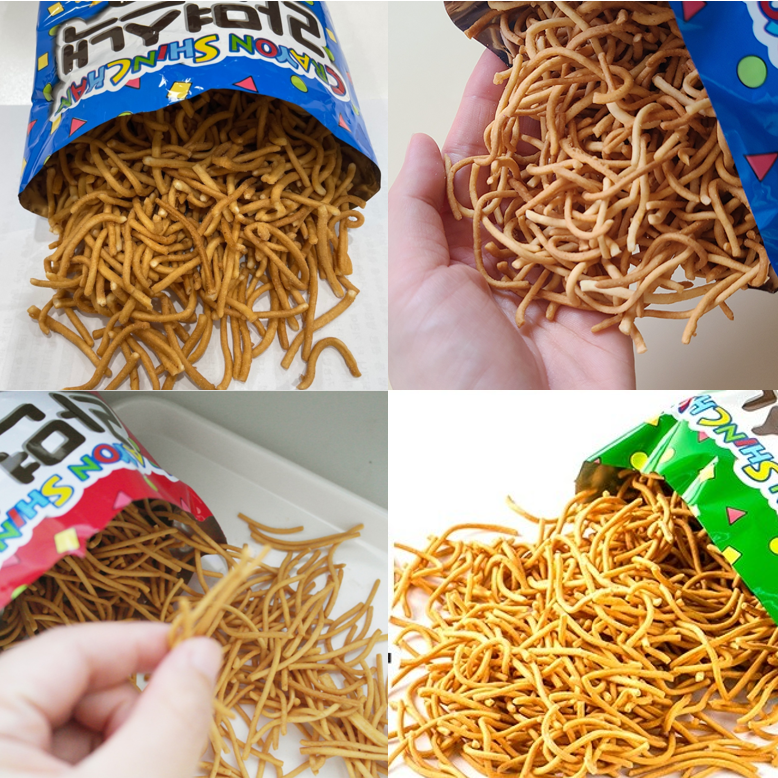 [Crayon ShinChan] Shin chan Ramen Snack 90g (BBQ/Korean Chicken/Wasabi ...