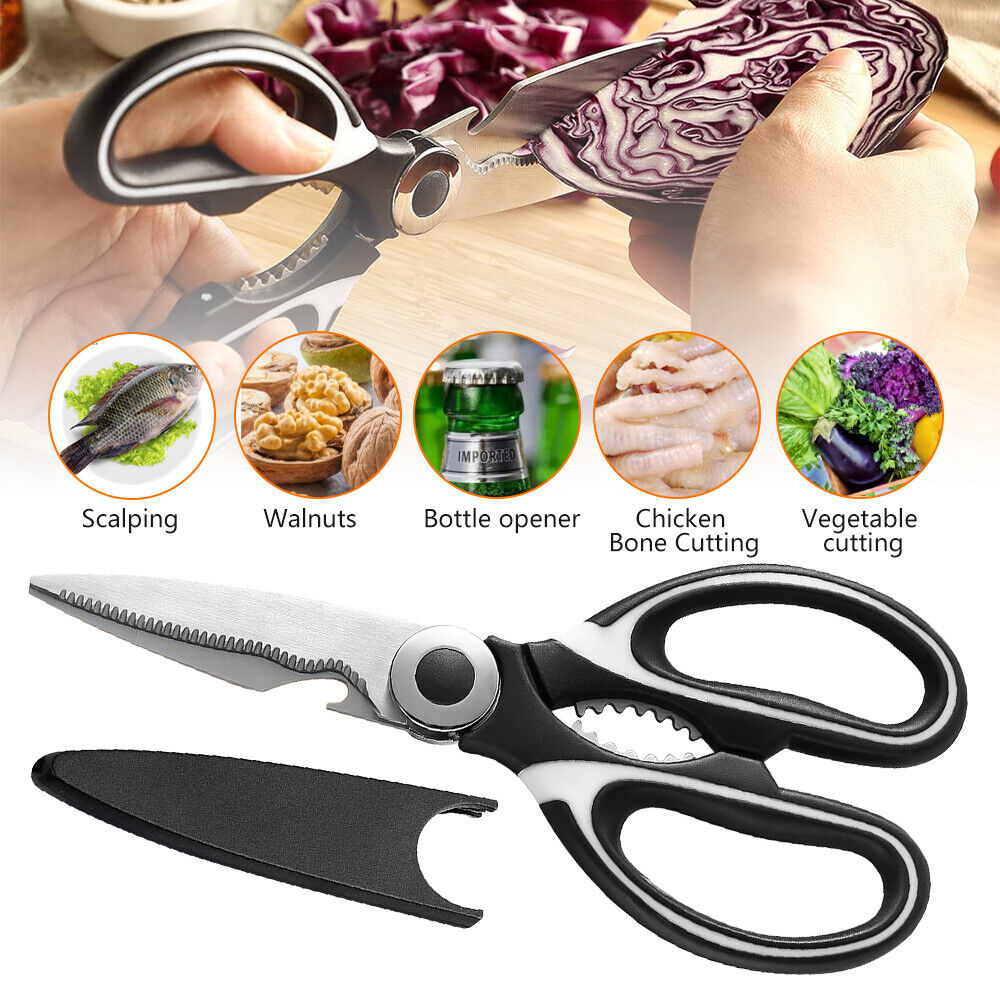 🇸🇬【SG stock】5 in1 Multi Purpose Kitchen Scissors Ultra Sharp Premium ...