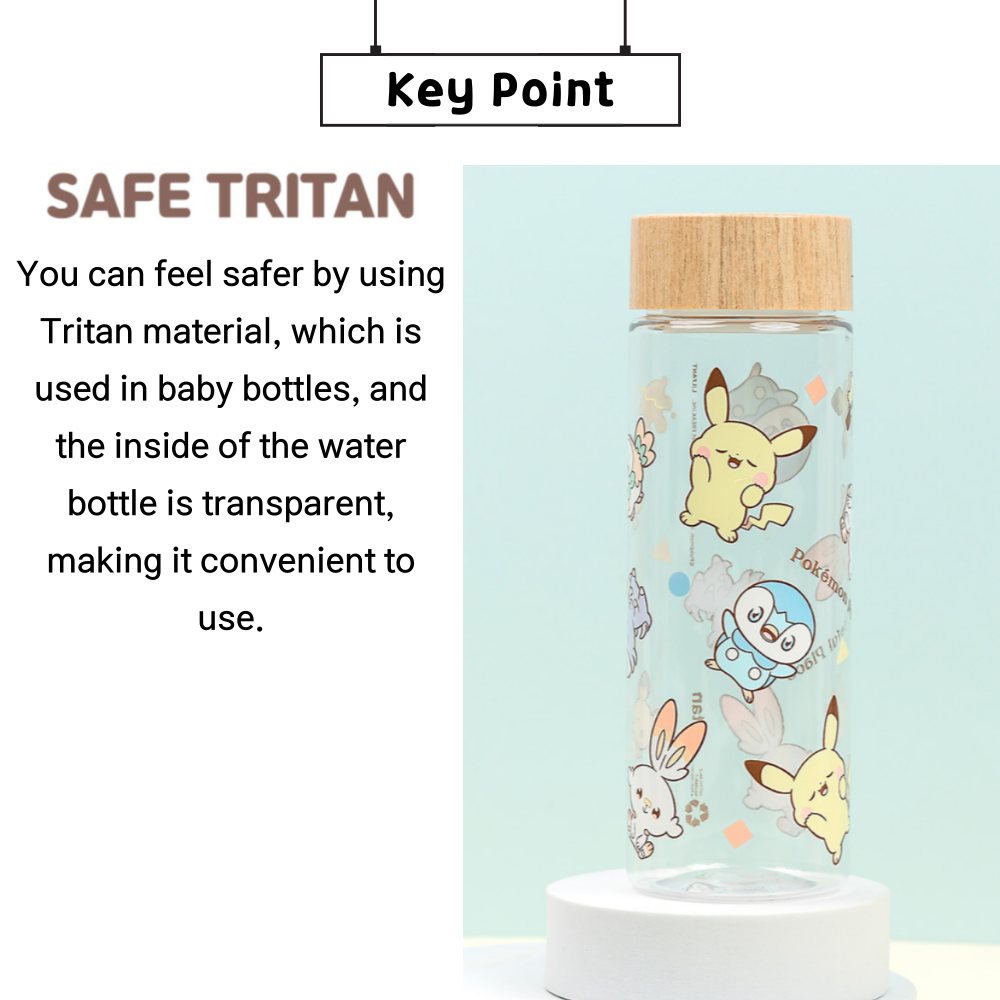 Pokémon Water Bottle Made in Korea Clear Bottles for Kids Pikachu ...