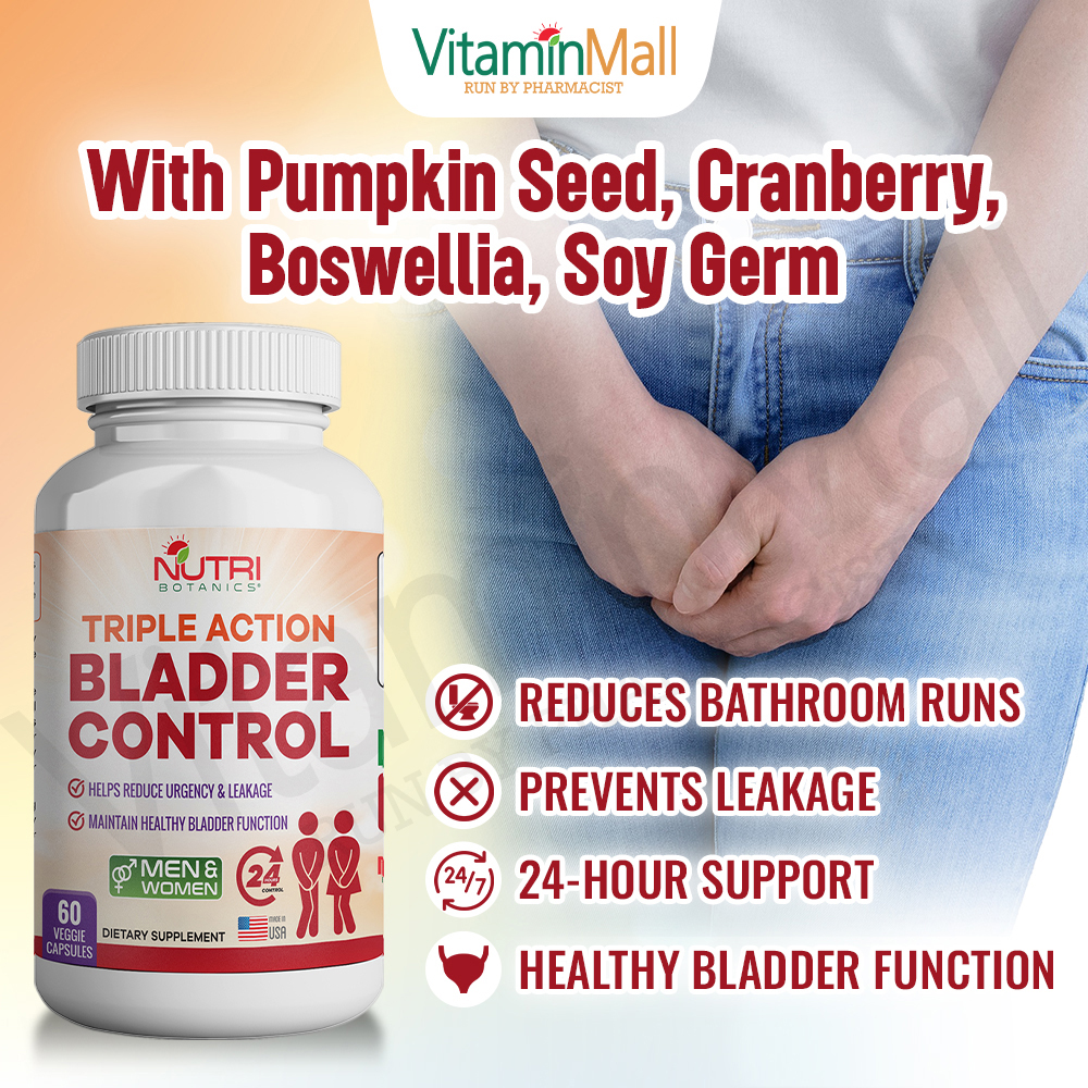 [TRIPLE PACK] NB Bladder Control Supplement For Women & Men - Reduce ...