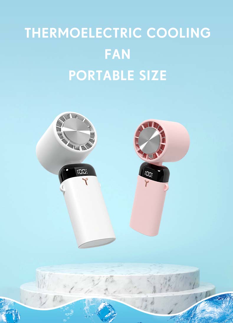 Thermoelectric Cooling Fans 3600Mah Cooler Rechargeable Desk Fan Phone ...