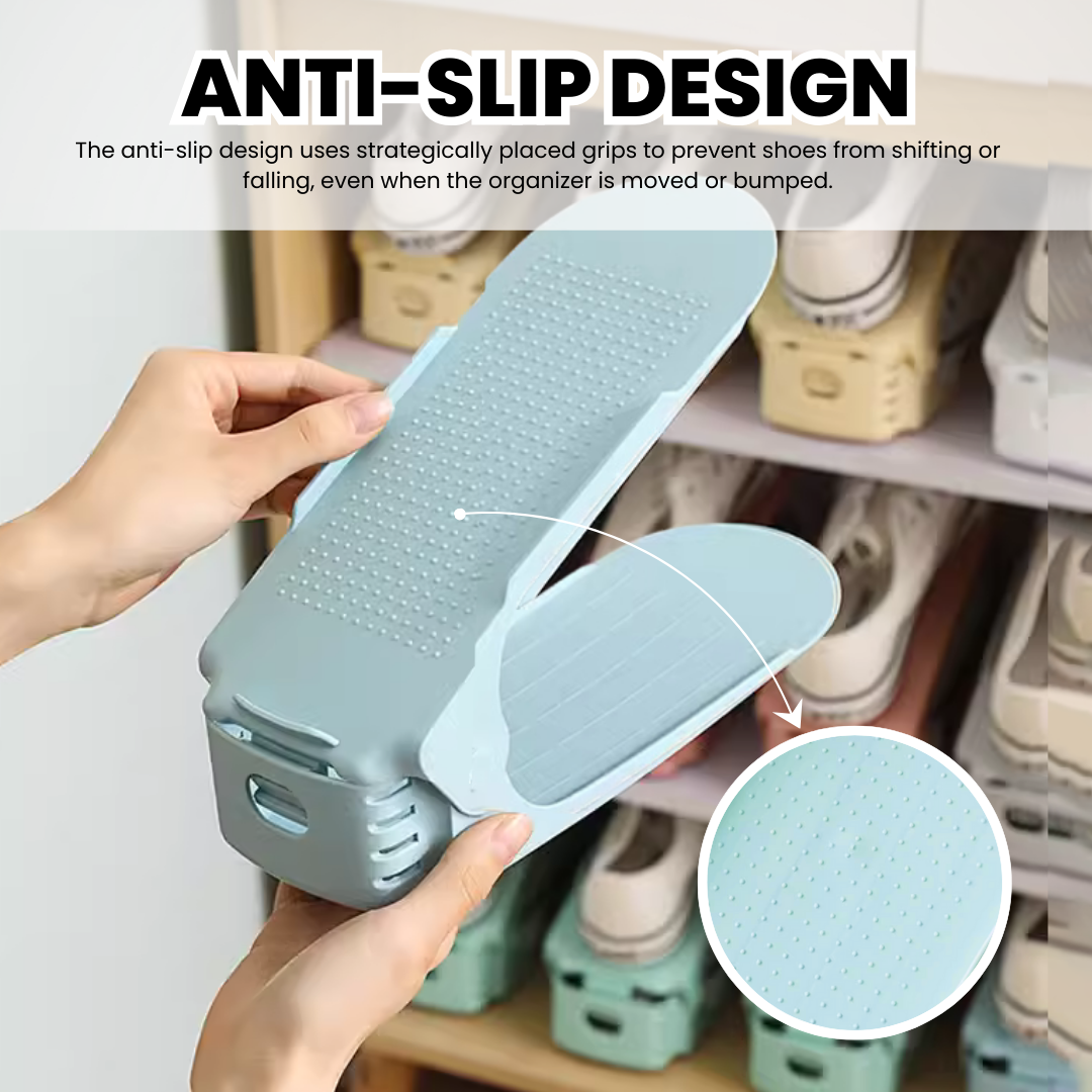 mixshop Adjustable Upgraded Shoe Organizer, Shoe Organiser, Shoe Rack ...