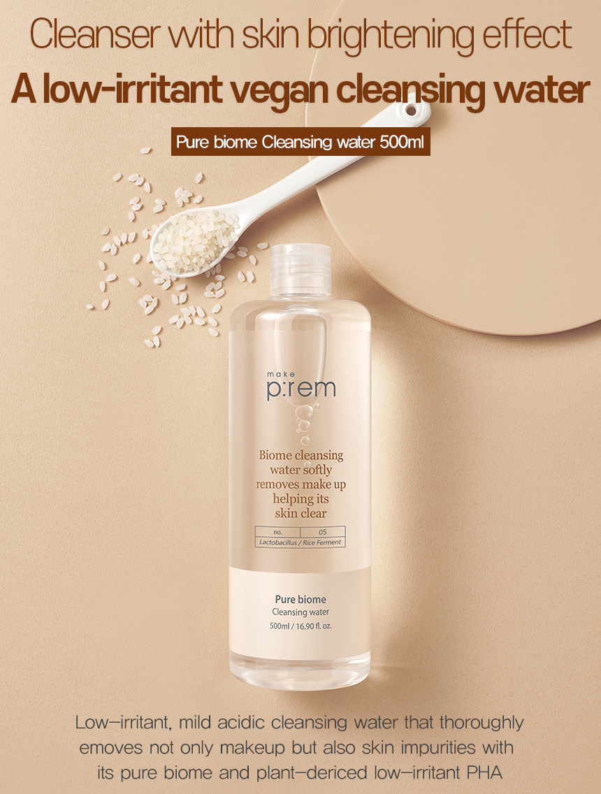 MAKE PREM Pure Biome Cleaning Water 500ml | Shopee Singapore