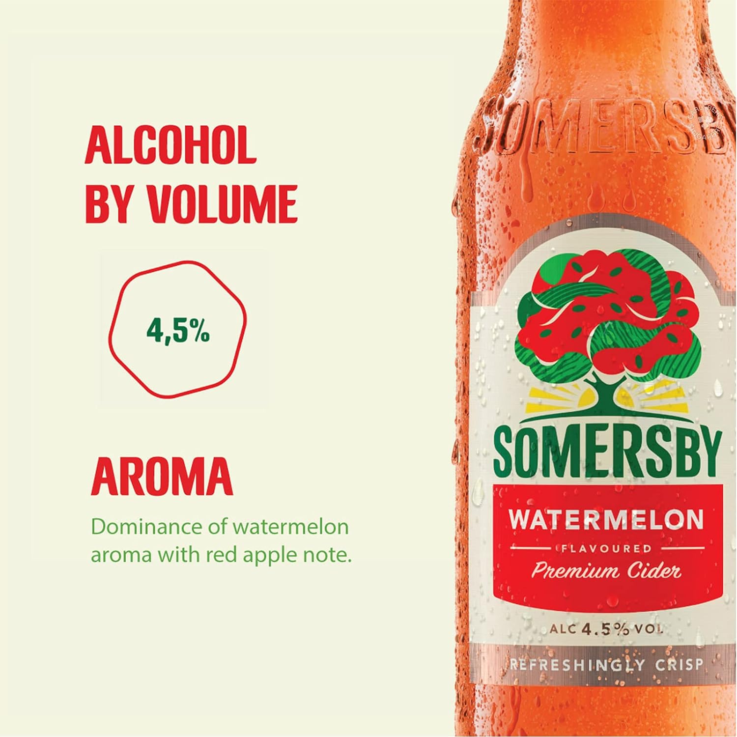 Somersby Watermelon Cider - 24X330ML (BBD: 11/2025) | Shopee Singapore