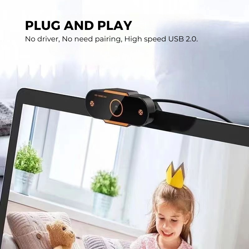 1080P HD Webcam Camera with Microphone for PC Computer Video Call ...