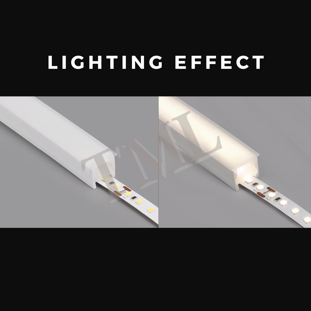 Flexible Silicon LED Strip Light Diffuser Channel LED Profile 1meter ...
