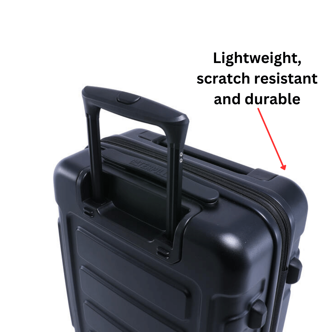 CAT | Cat Cargo | Stealth Medium 24" Hard Case Trolley Luggage | TSA ...