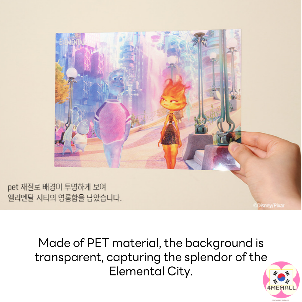 Disney Pixar Elemental Transparent Poster Set Gift Collection | Shopee ...