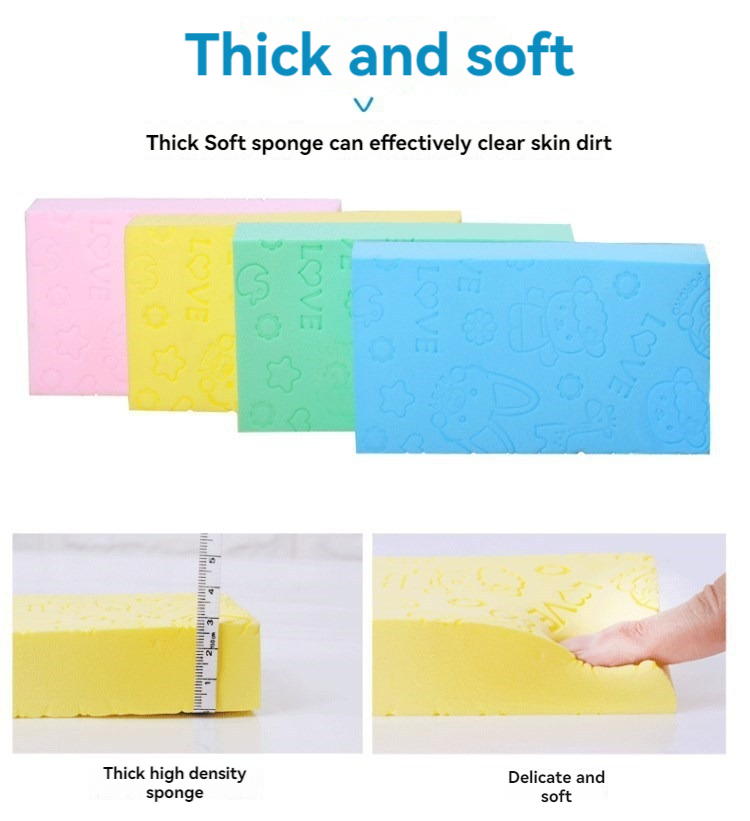 🌈Local Ship🌈Shower Sponge Exfoliating Shower Brush Shower Sponge Scrub ...
