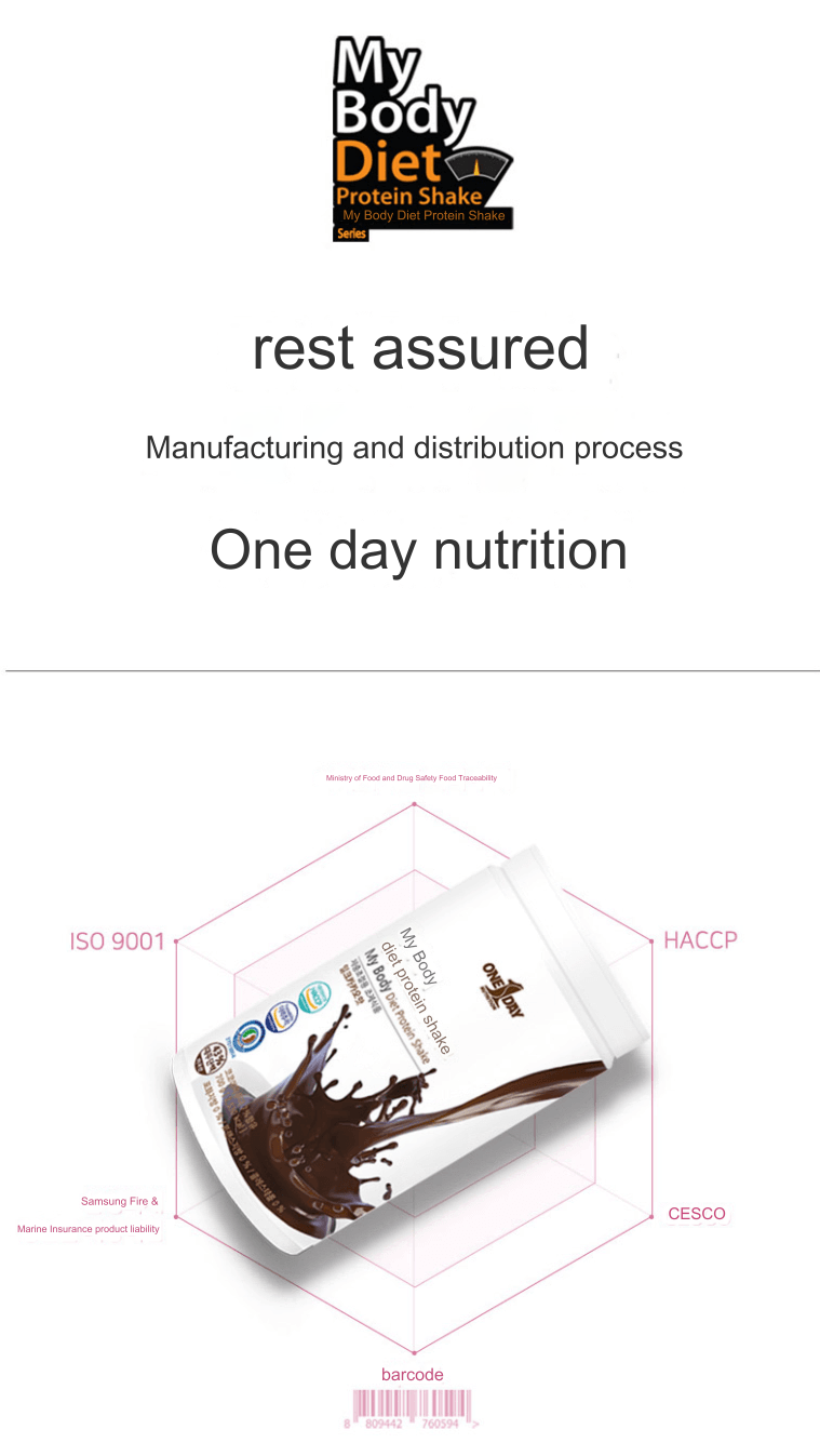 ONEDAY NUTRITION My Body Diet Shake Protein Supplement 20 types of ...
