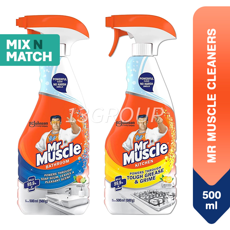 Mr Muscle Bathroom 5in1 Cleaner Kitchen Cleaner, 500ml | Shopee Singapore