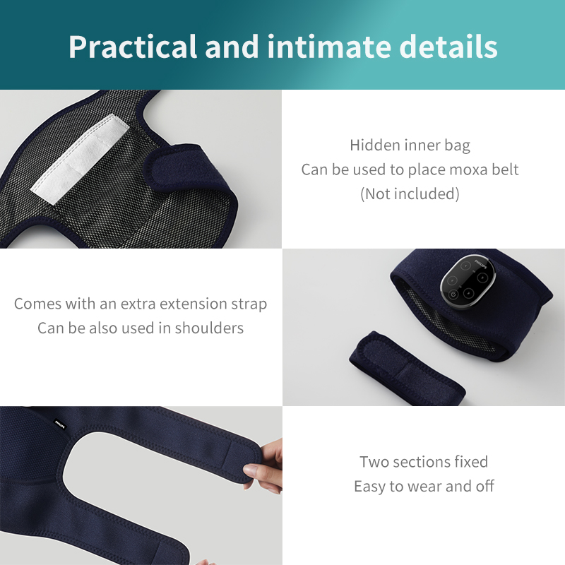 Philips 3 in 1 Knee Elbow Shoulder Massager Joint Heating Vibration NTC ...