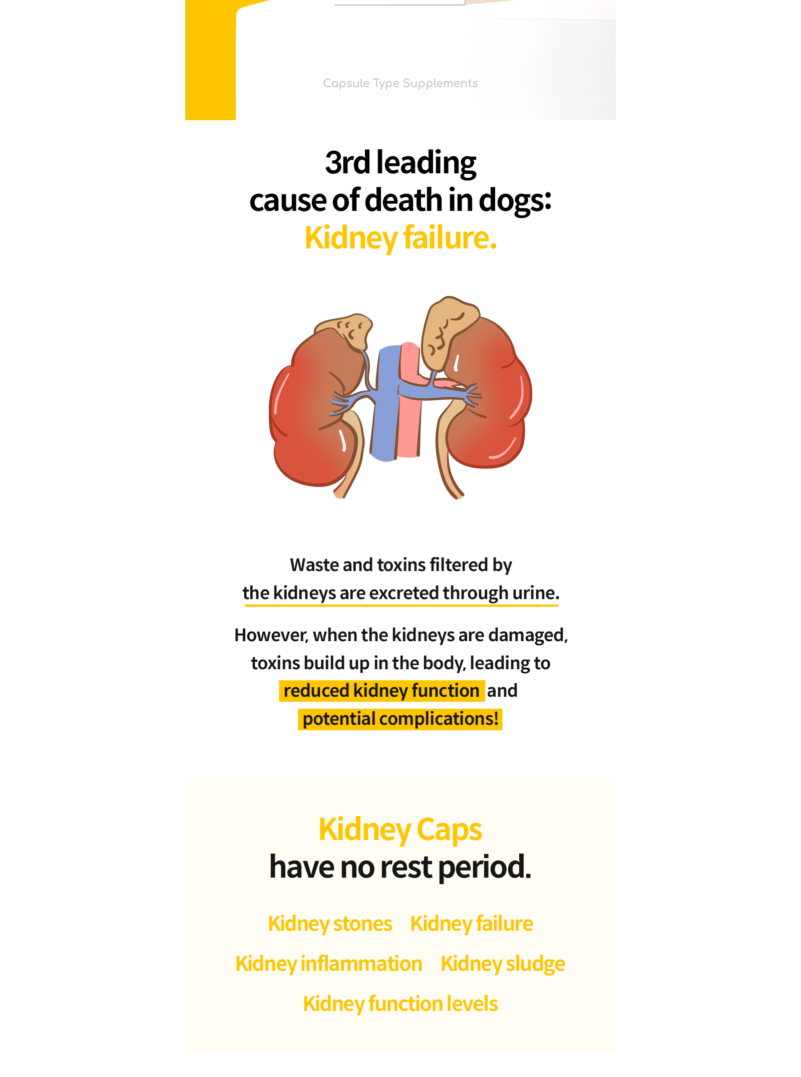 BONEAPETY KOREA Dog Kidney Support Supplement Kidney Caps 60 Capsules ...