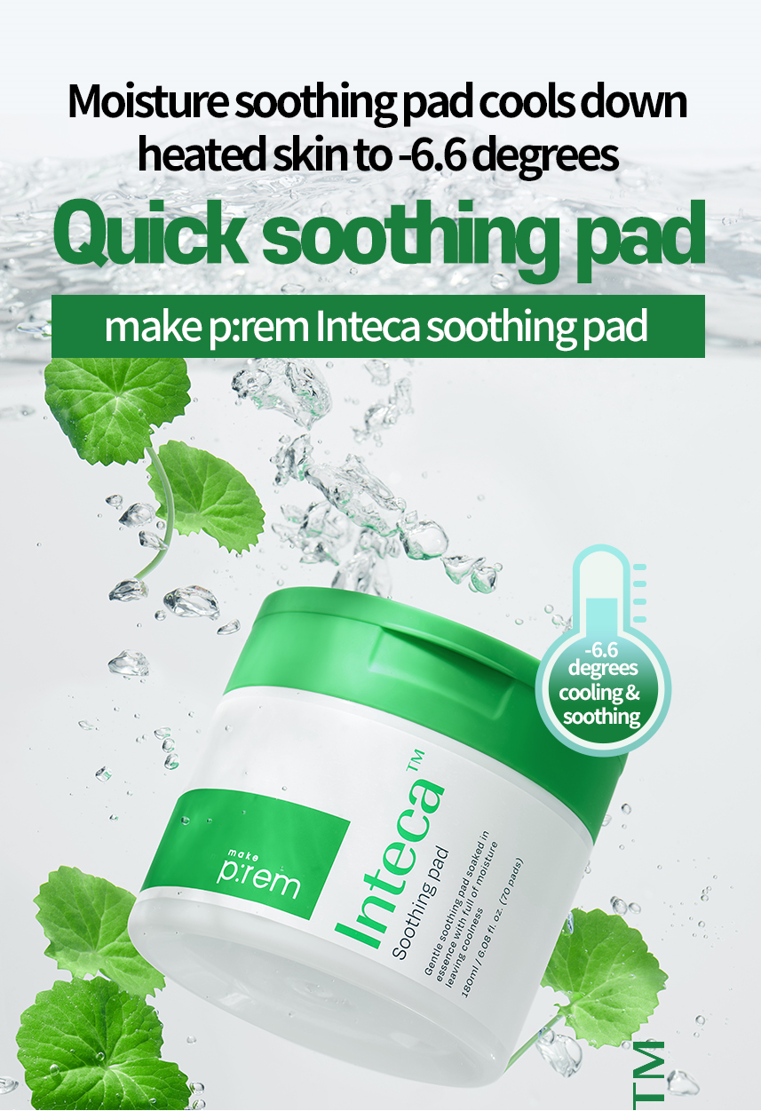 MAKE PREM INTECA Soothing Pads 180g (70pads) | Shopee Singapore