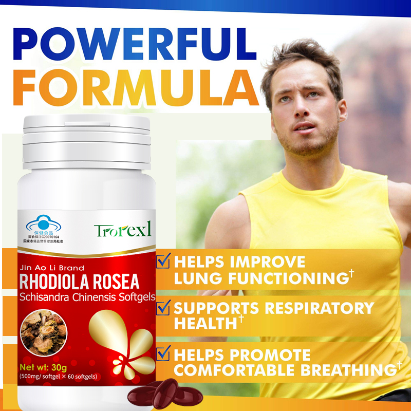 Rhodiola Rosea Lung Support Capsule-Natural Respiratory Health ...