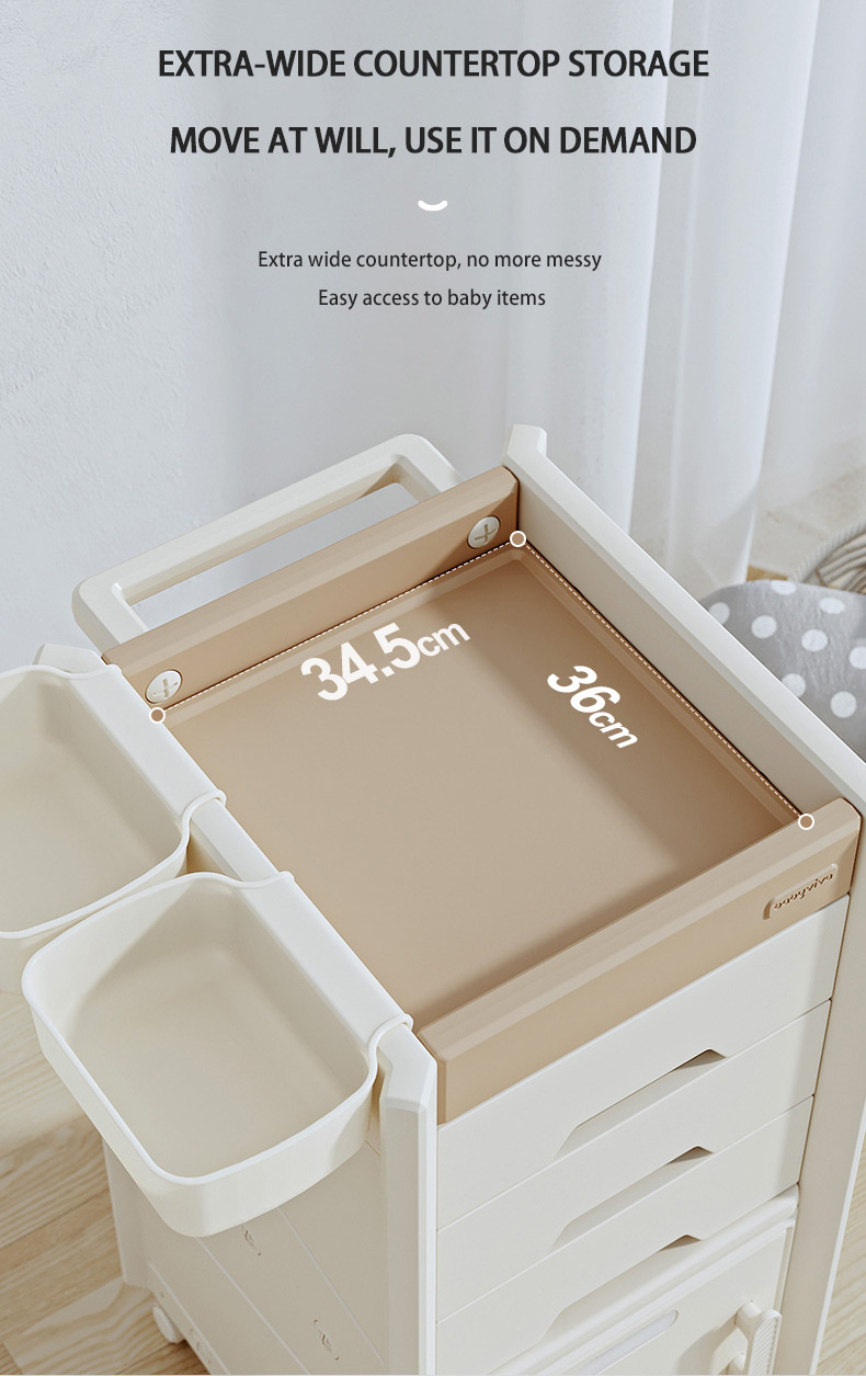 SG stock - Baby Toddles Changing Table Cabinet Diaper Storage Cloths ...