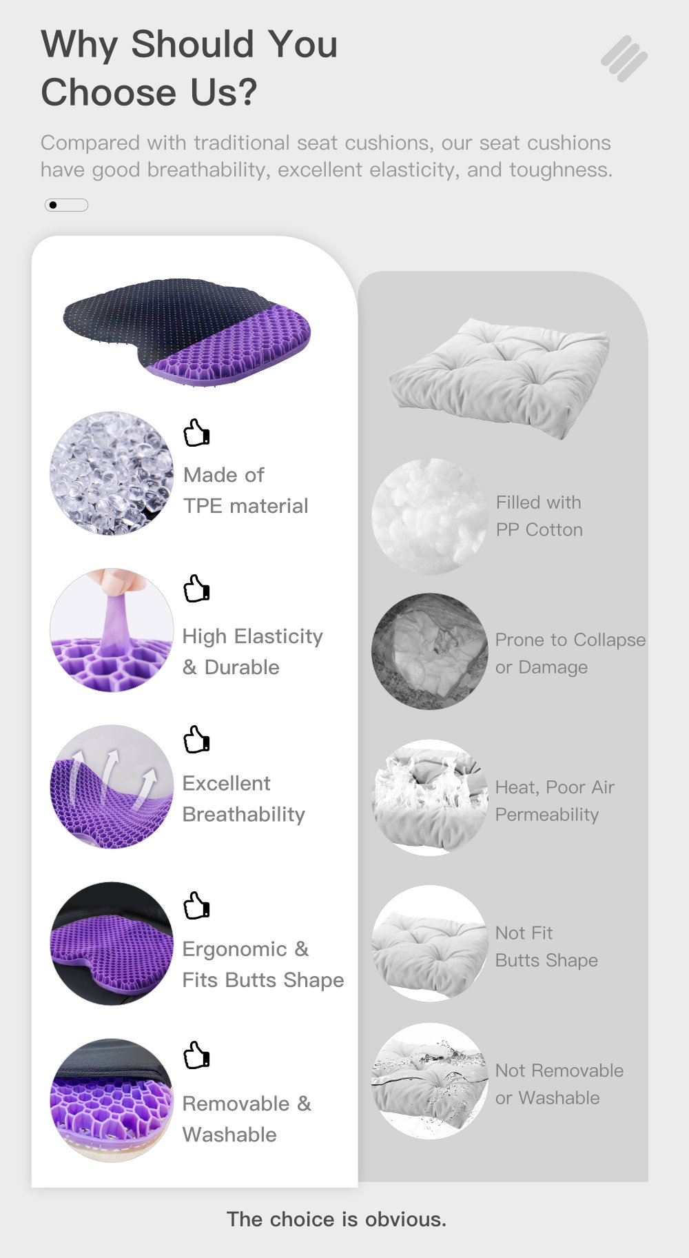 Buttocks Beauty Cushion TPE Cooling Seat Pad High Elastic Honey Comb ...