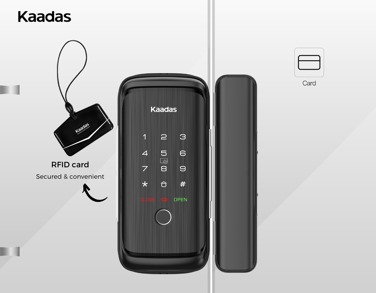 Kaadas R8L Digital Glass Door Lock (Sole Distributor) | Shopee Singapore