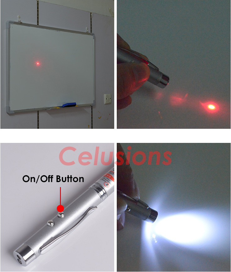 【SG Seller】 ️5-in-1 Extendable Laser Pointer LED Light Flashlight ...