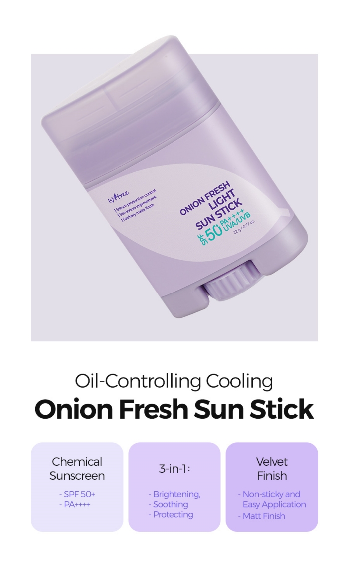 Isntree Onion Fresh Light Sun Stick 22g | Shopee Singapore