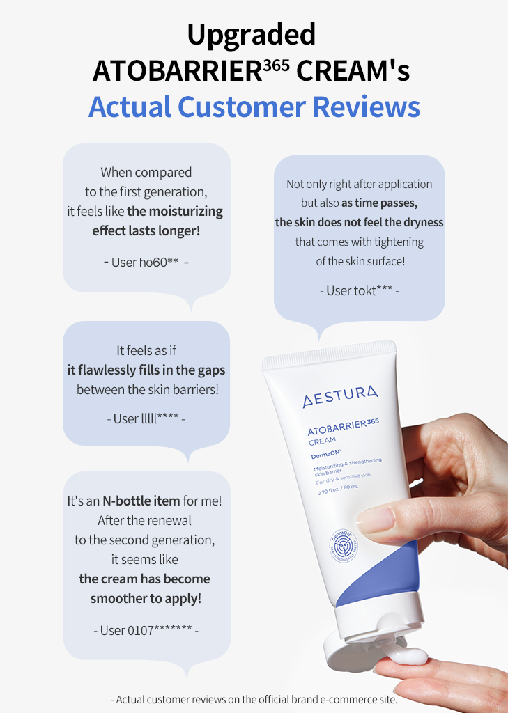 AESTURA ATOBARRIER365 Cream with Ceramide | Korean Moisturizer for ...