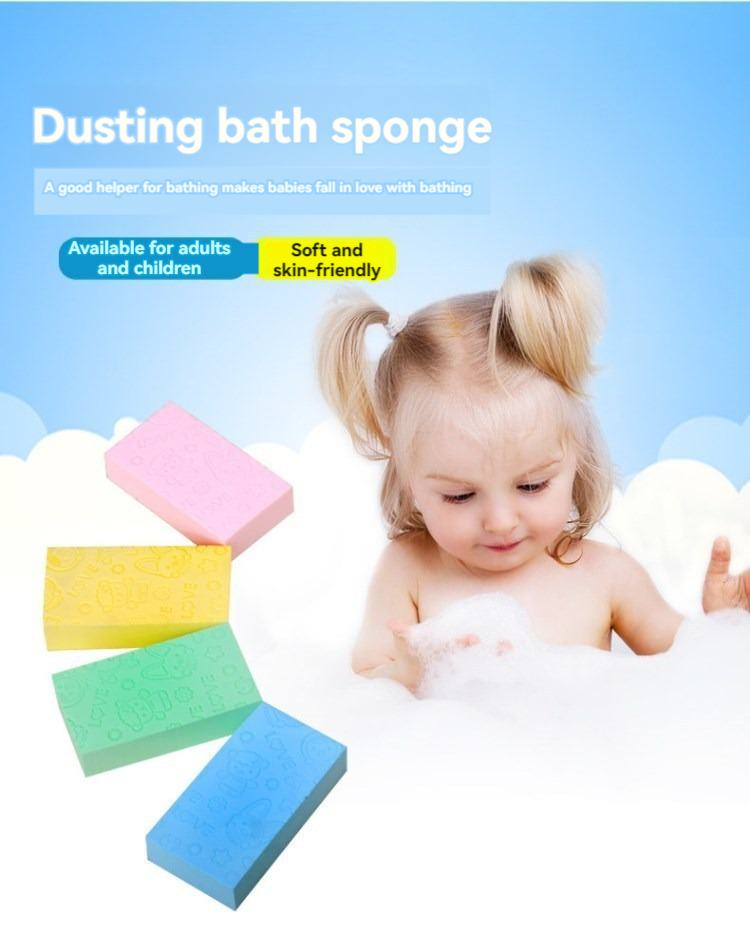 🌈Local Ship🌈Shower Sponge Exfoliating Shower Brush Shower Sponge Scrub ...