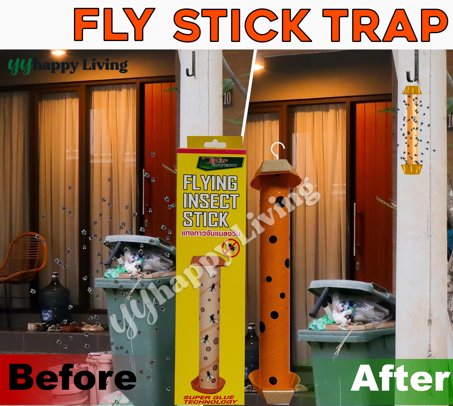 [SG Ready Stock] Sticky Glue Trap | Magic Fly Trap Sticker |Insects ...